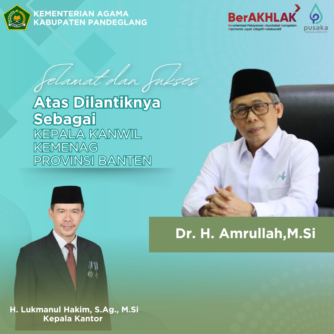 Selamat & Sukses kepada Bapak Dr. H. Amrullah, M.Si. atas dilantiknya ...
